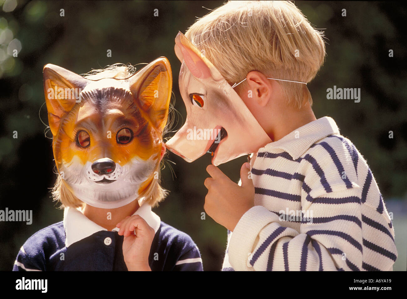 portrait of kids wearing masks Stock Photo - Alamy