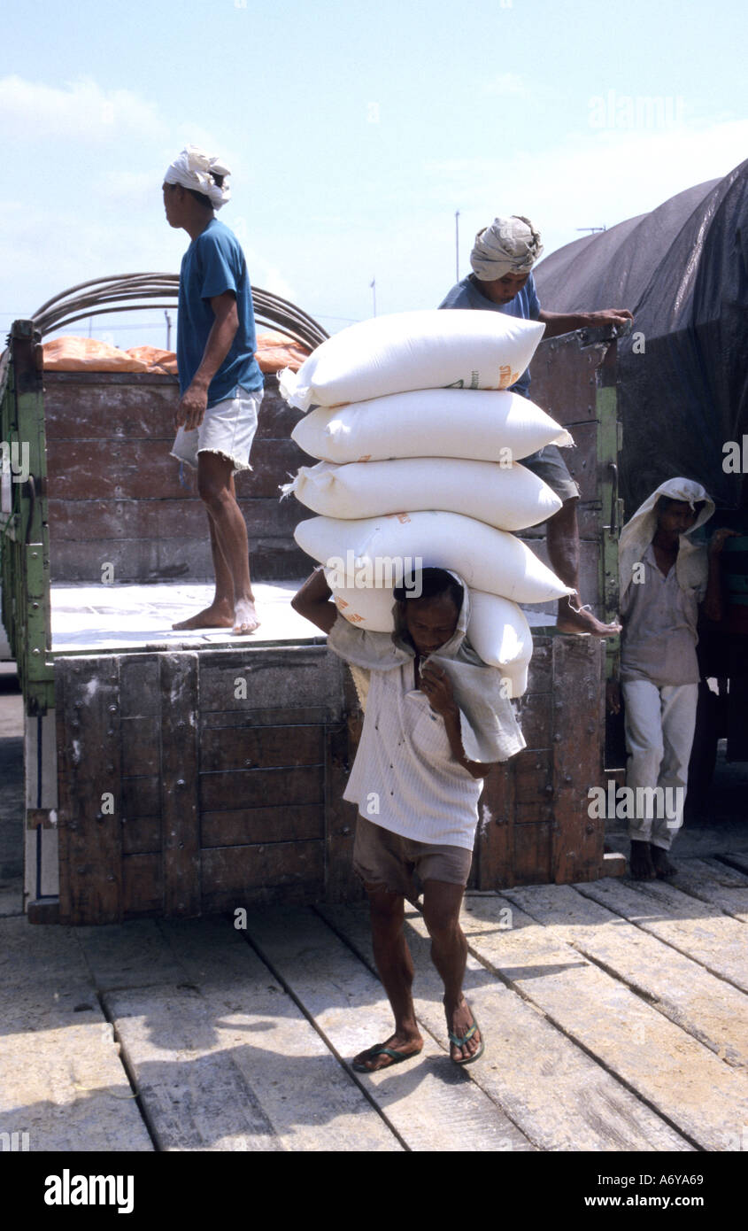 Loading rice sacks hi-res stock photography and images - Alamy
