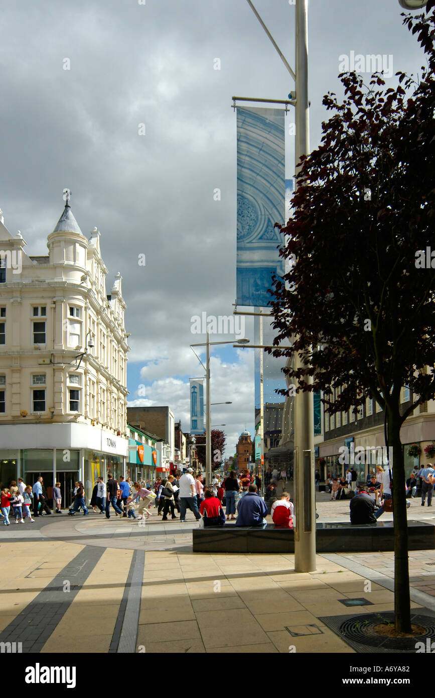 Middlesbrough Town Centre Binns Corner Tees Valley England Stock Photo ...