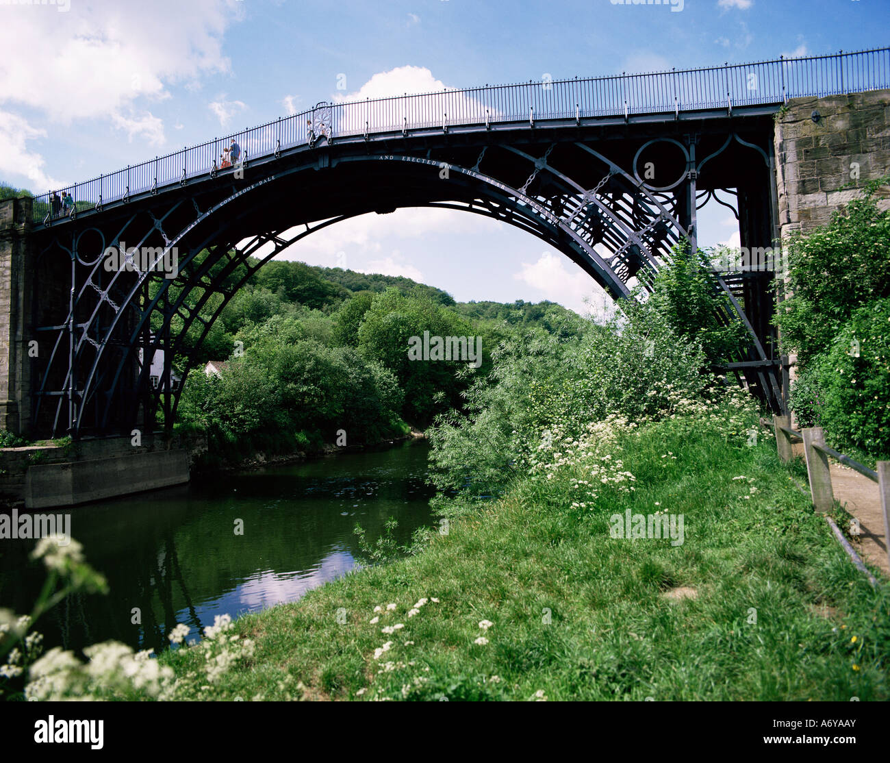 The Iron Bridge Ironbridge UNESCO World Heritage Site Shropshire ...