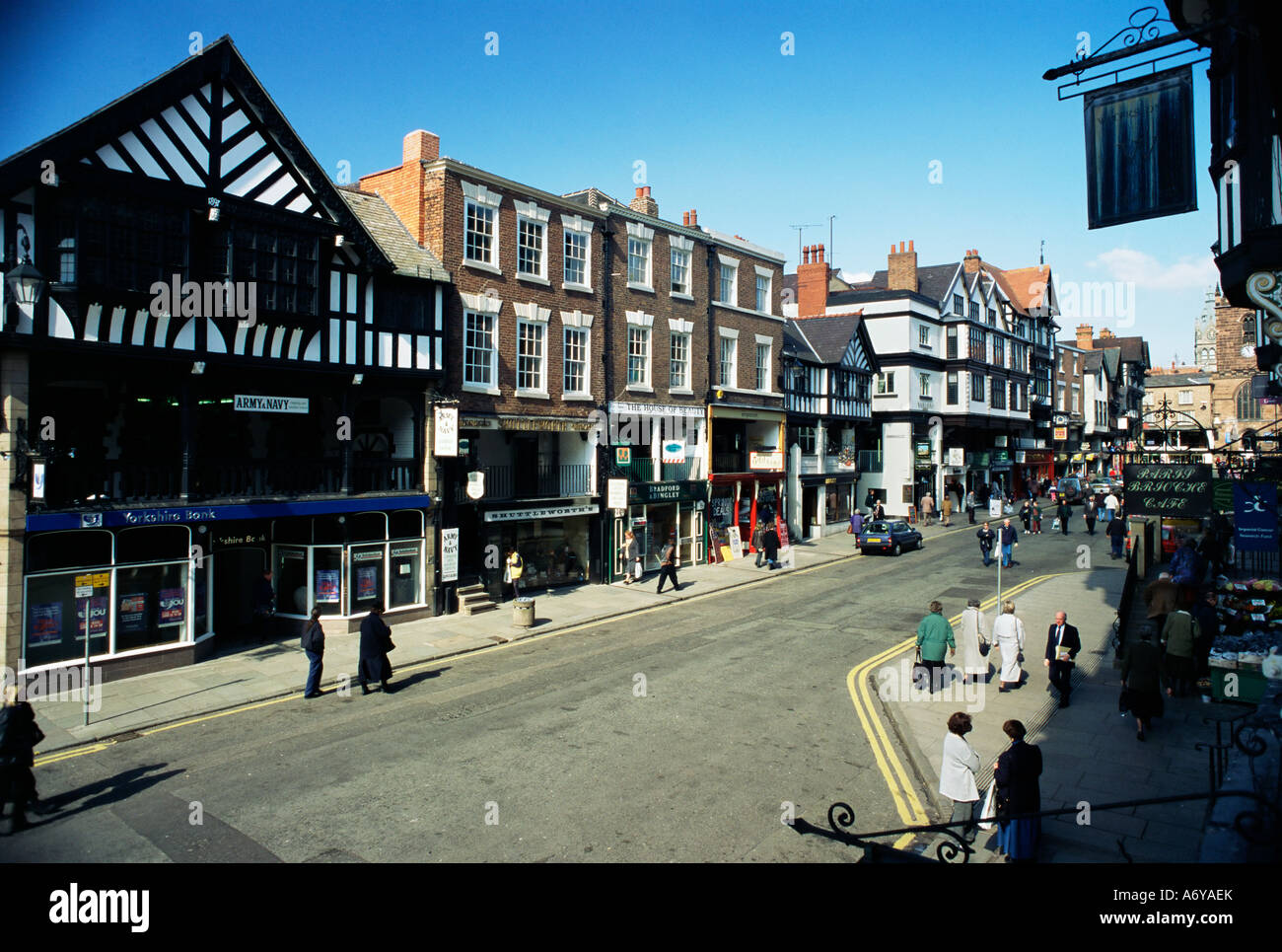 Bridge Street Chester Cheshire England United Kingdom Europe Stock ...