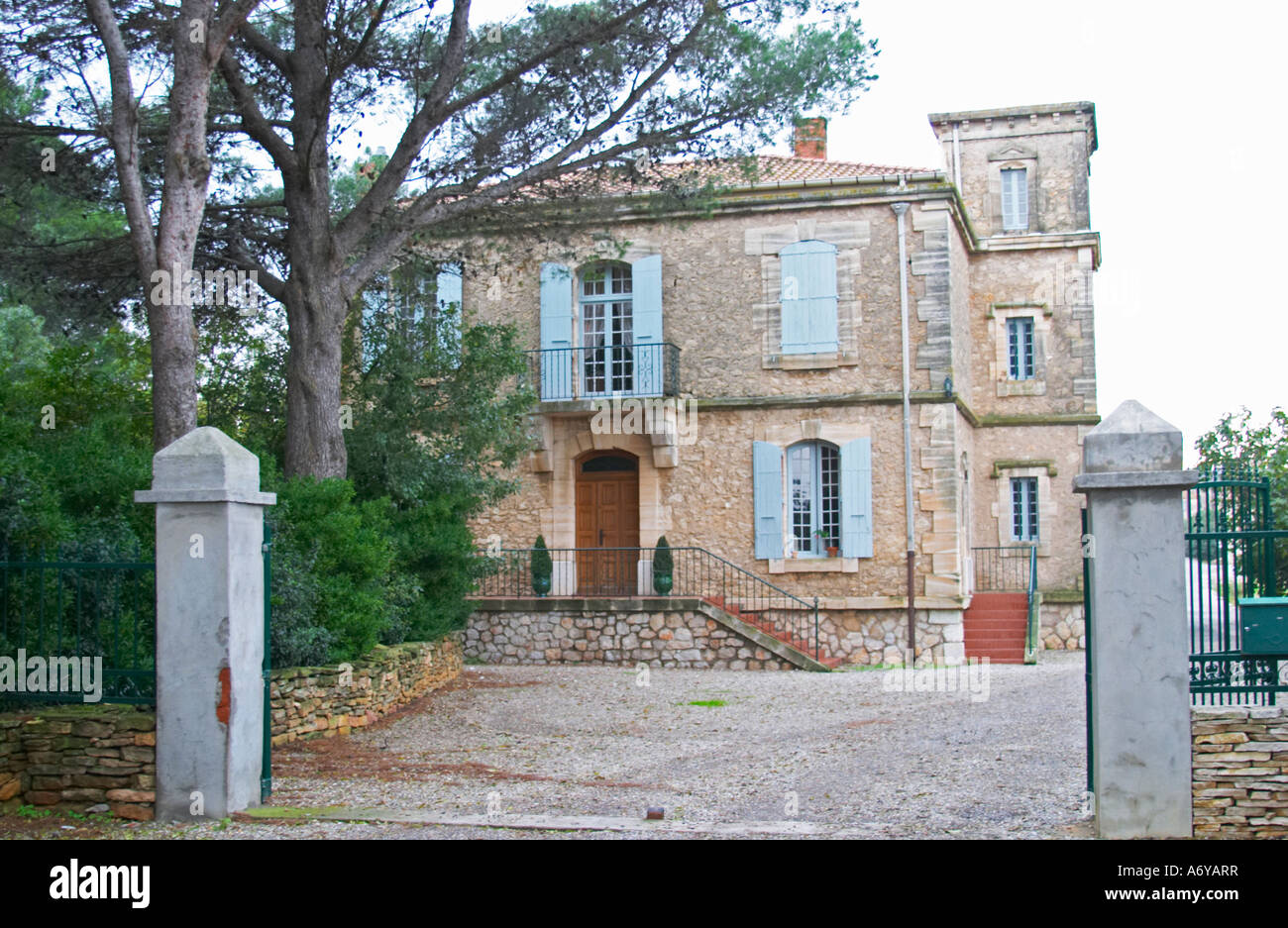 Chateau Mire l'Etang. La Clape. Languedoc. The main building. France ...