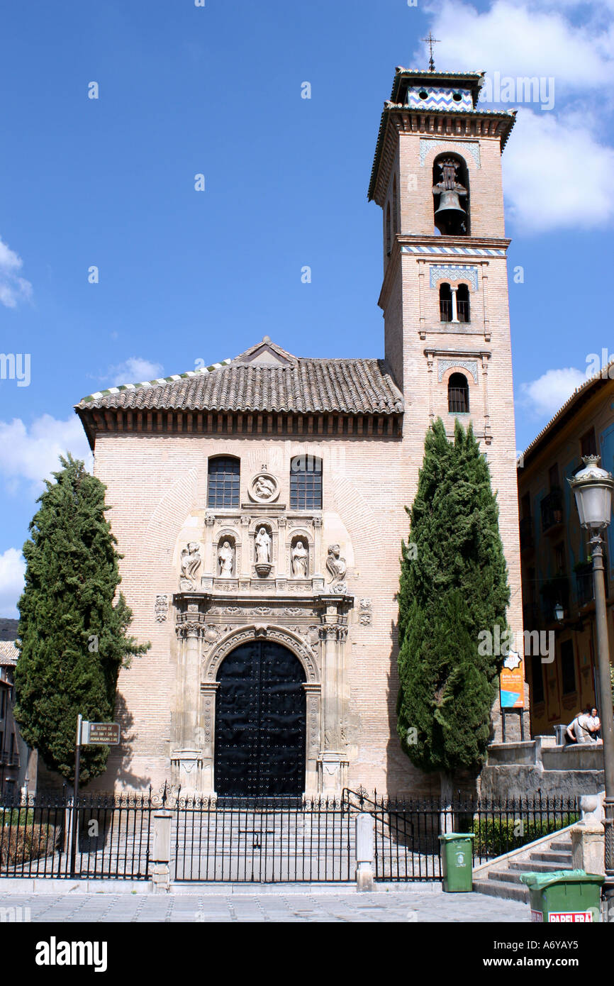 Iglesia de Santa Ana, Granada Stock Photo - Alamy