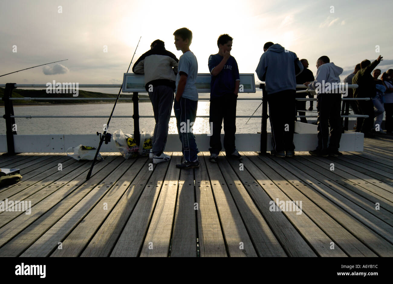 Shadows of saltburn pier hi-res stock photography and images - Alamy