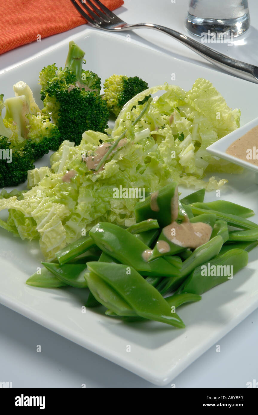 Scalded meat salad Stock Photo - Alamy