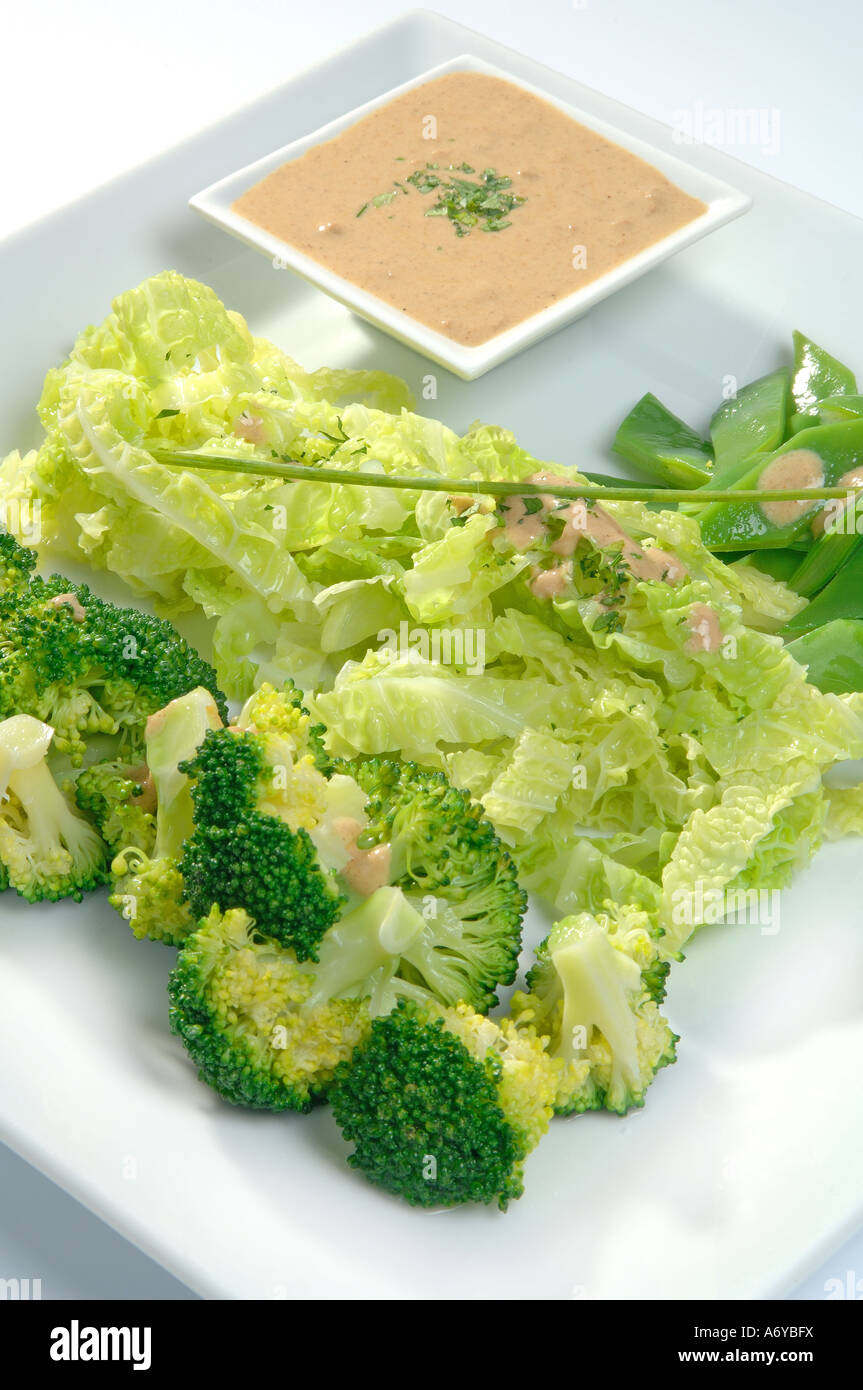 Scalded meat salad Stock Photo - Alamy