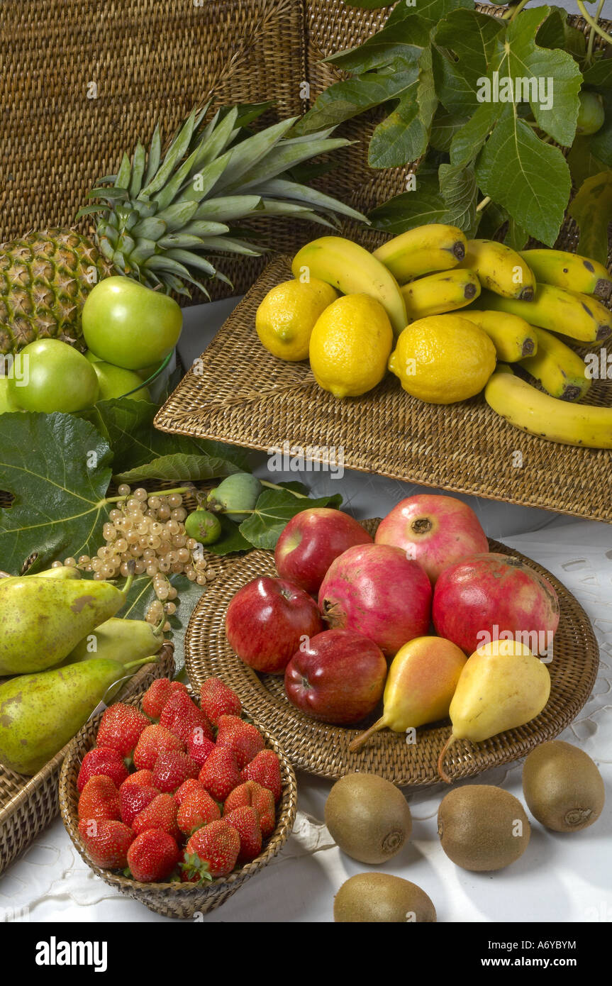 Still life of fruits Stock Photo - Alamy