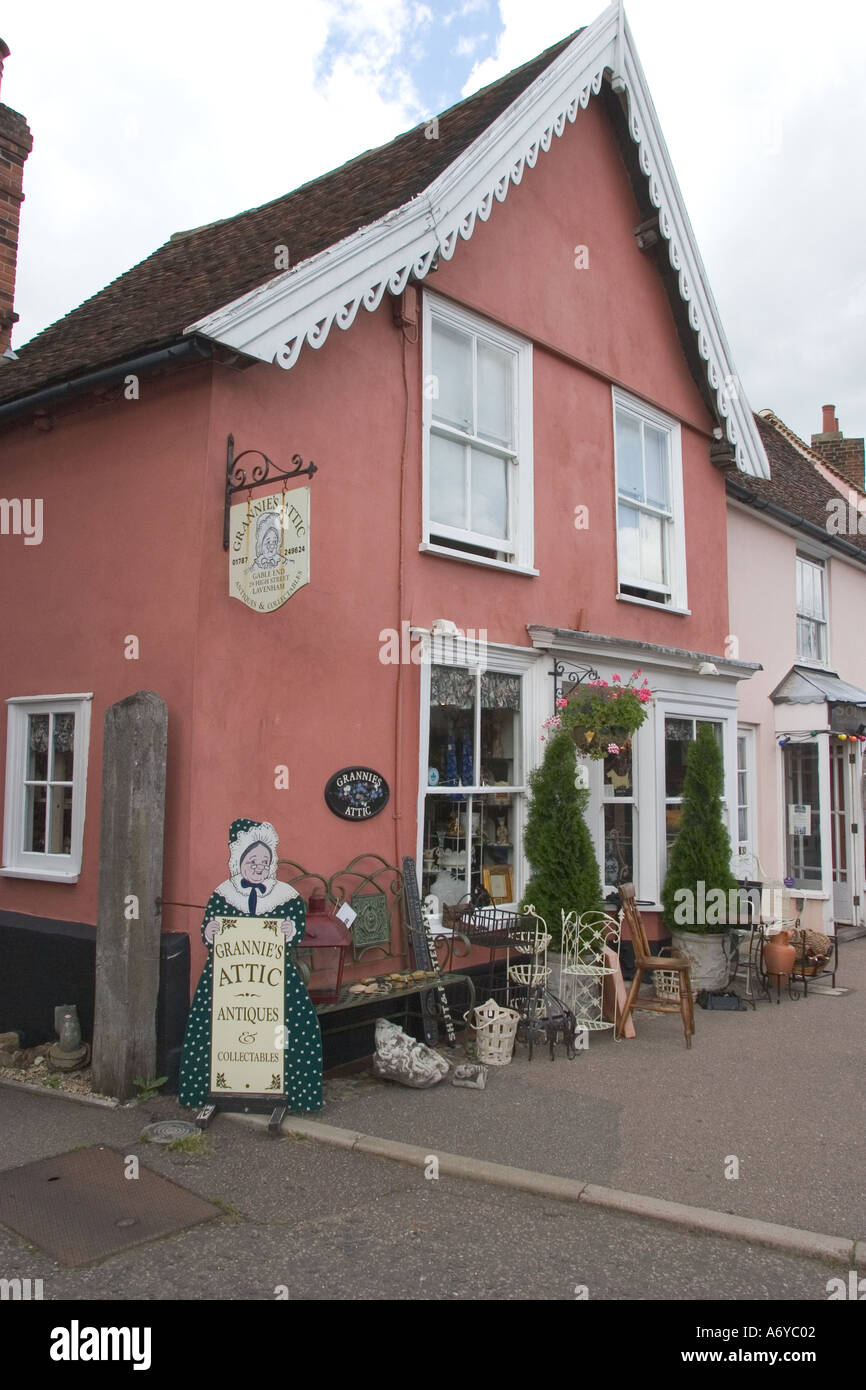 Antique shop in Lavenham Suffolk Stock Photo - Alamy
