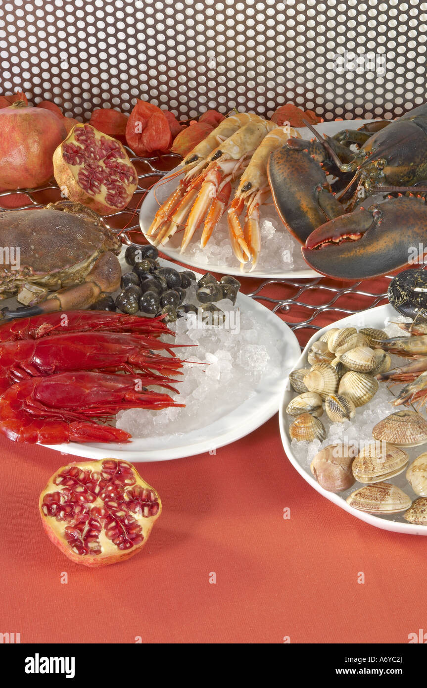 Still life of seafood Stock Photo - Alamy