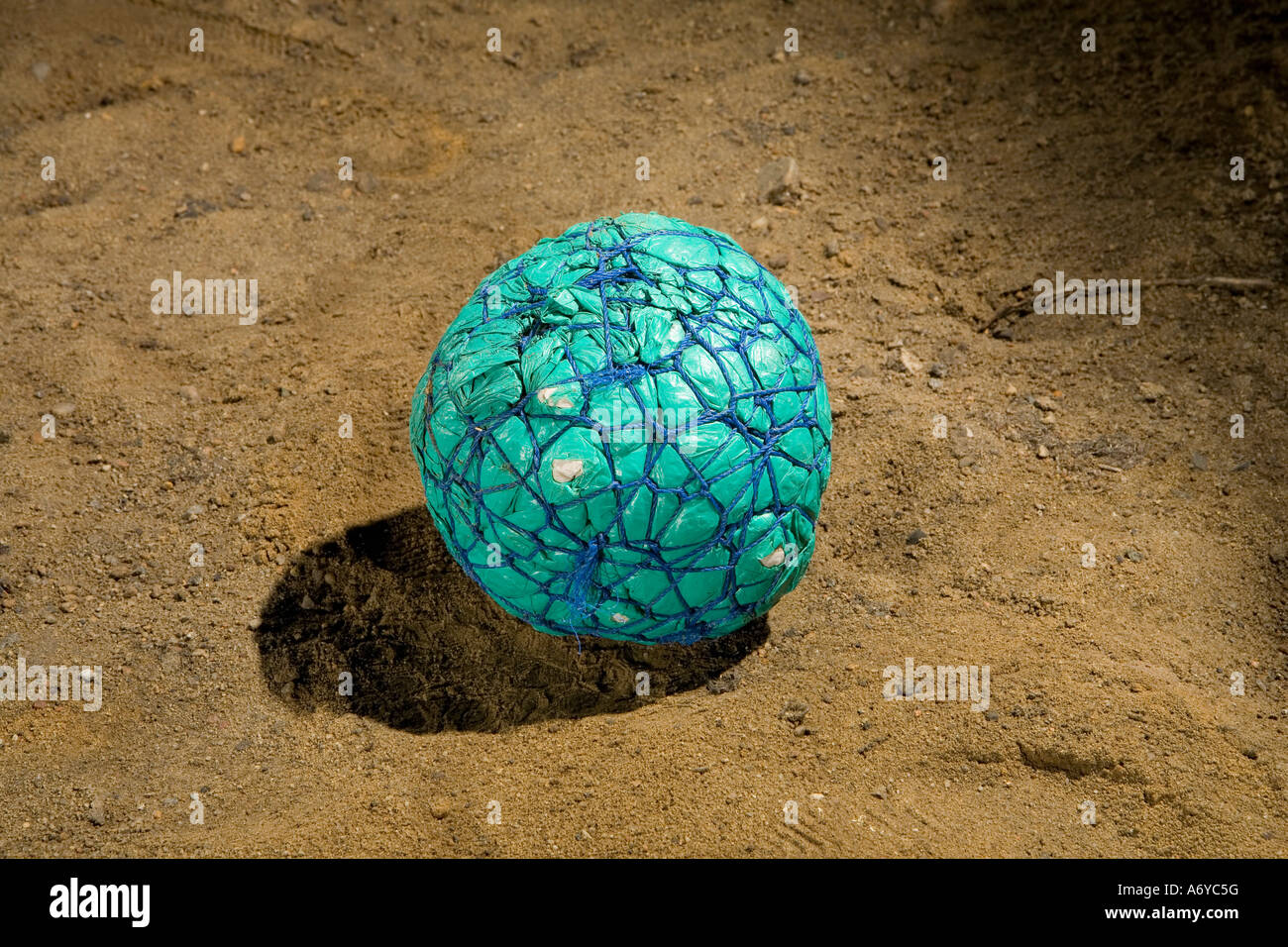 Ball of plastic and net Stock Photo - Alamy