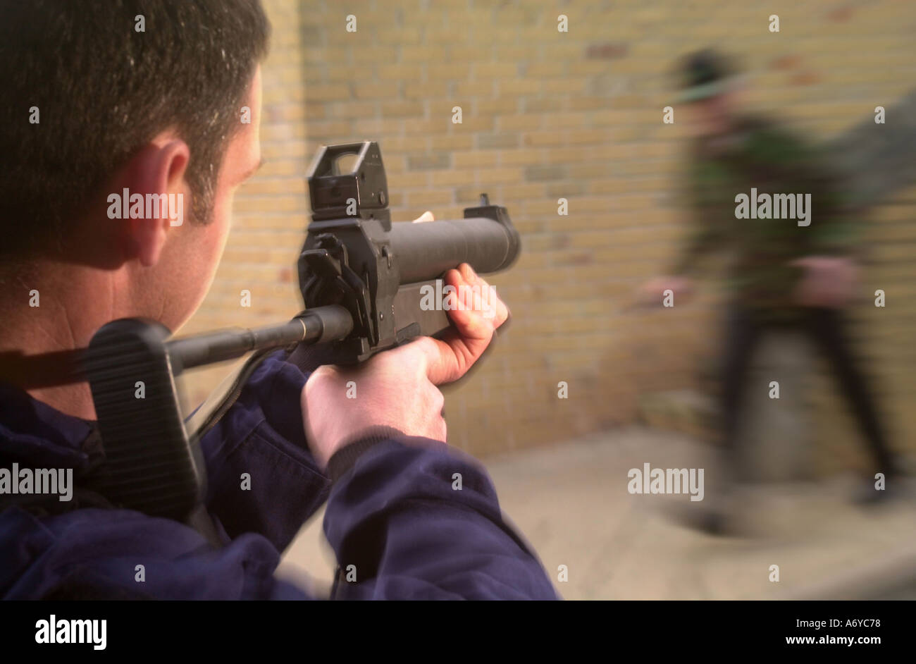 Rubber bullet gun hi-res stock photography and images - Alamy