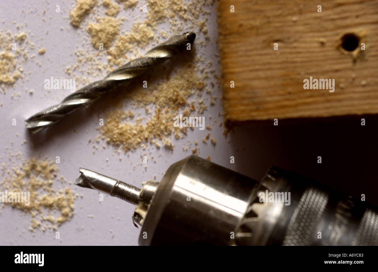 A BROKEN BIT ON AN ELECTRIC DRILL Stock Photo - Alamy