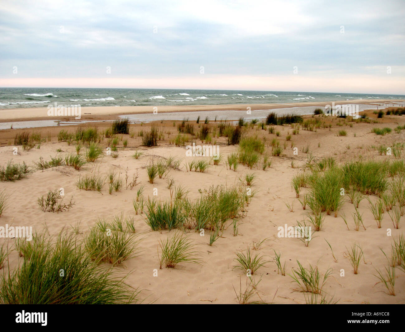 Lake Michigan Sand Dune Stock Photo - Alamy