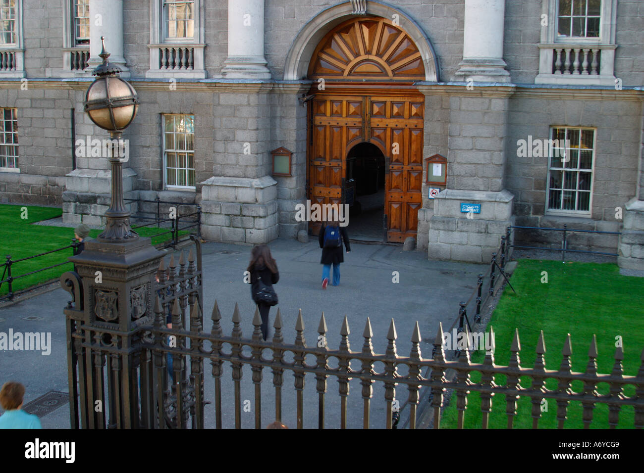 Trinity College entrance Dublin Ireland Stock Photo - Alamy