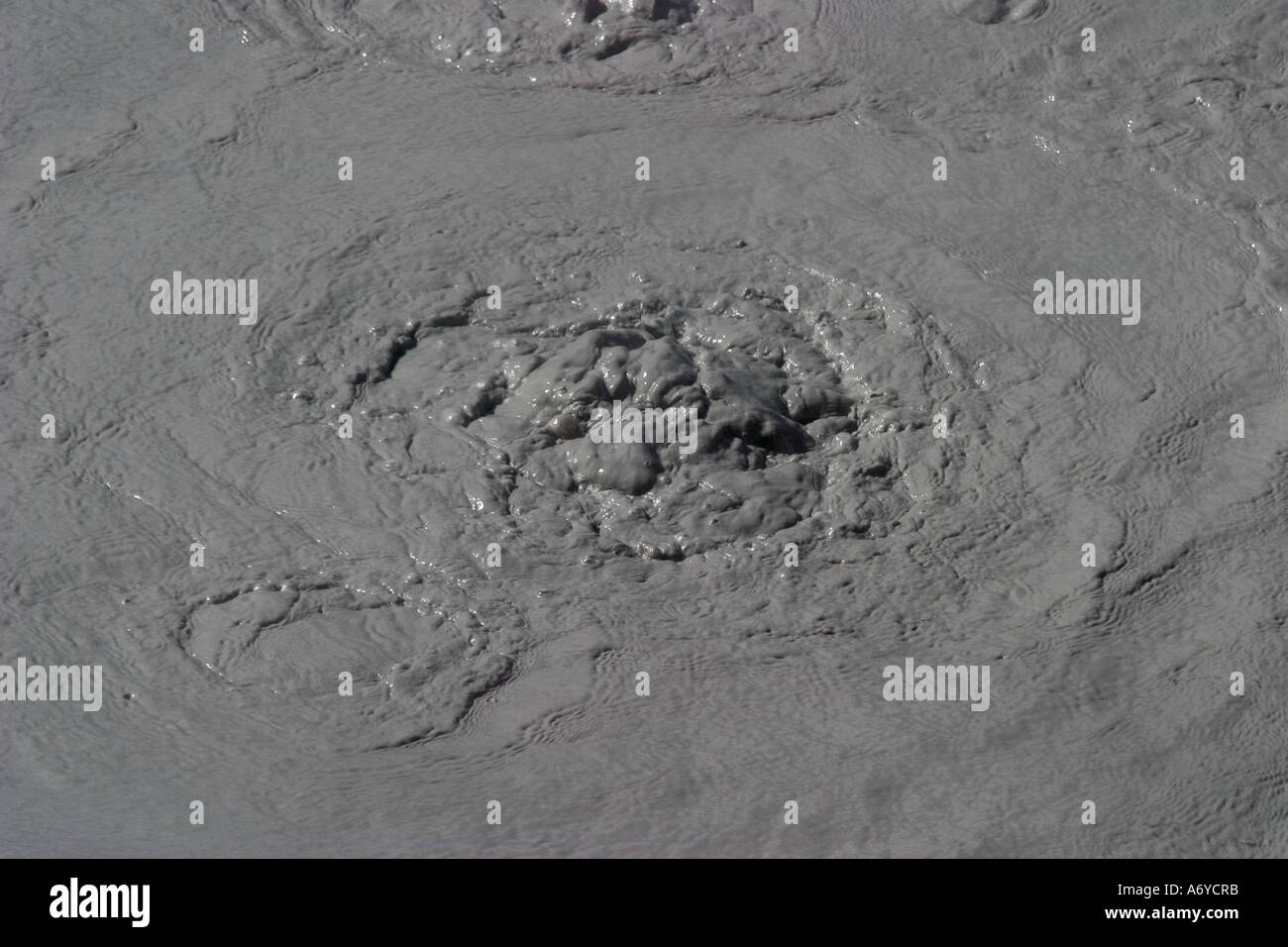 Boiling mud geothermal pool Wai O tapu Reserve Rotorua Stock Photo - Alamy