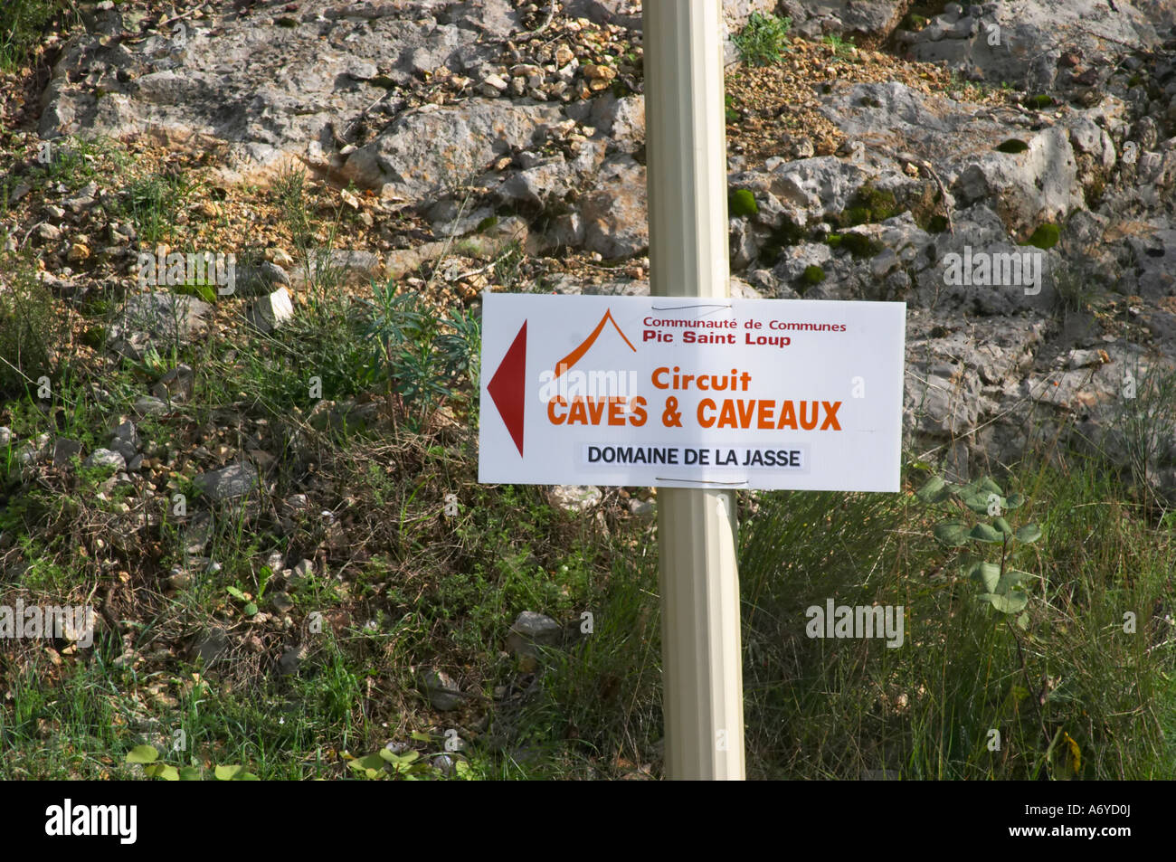 Domaine de la Jasse. Pic St Loup. Languedoc. France. Europe Stock Photo ...