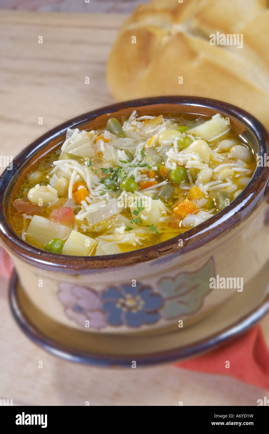 Vegetable stew with pasta Stock Photo - Alamy