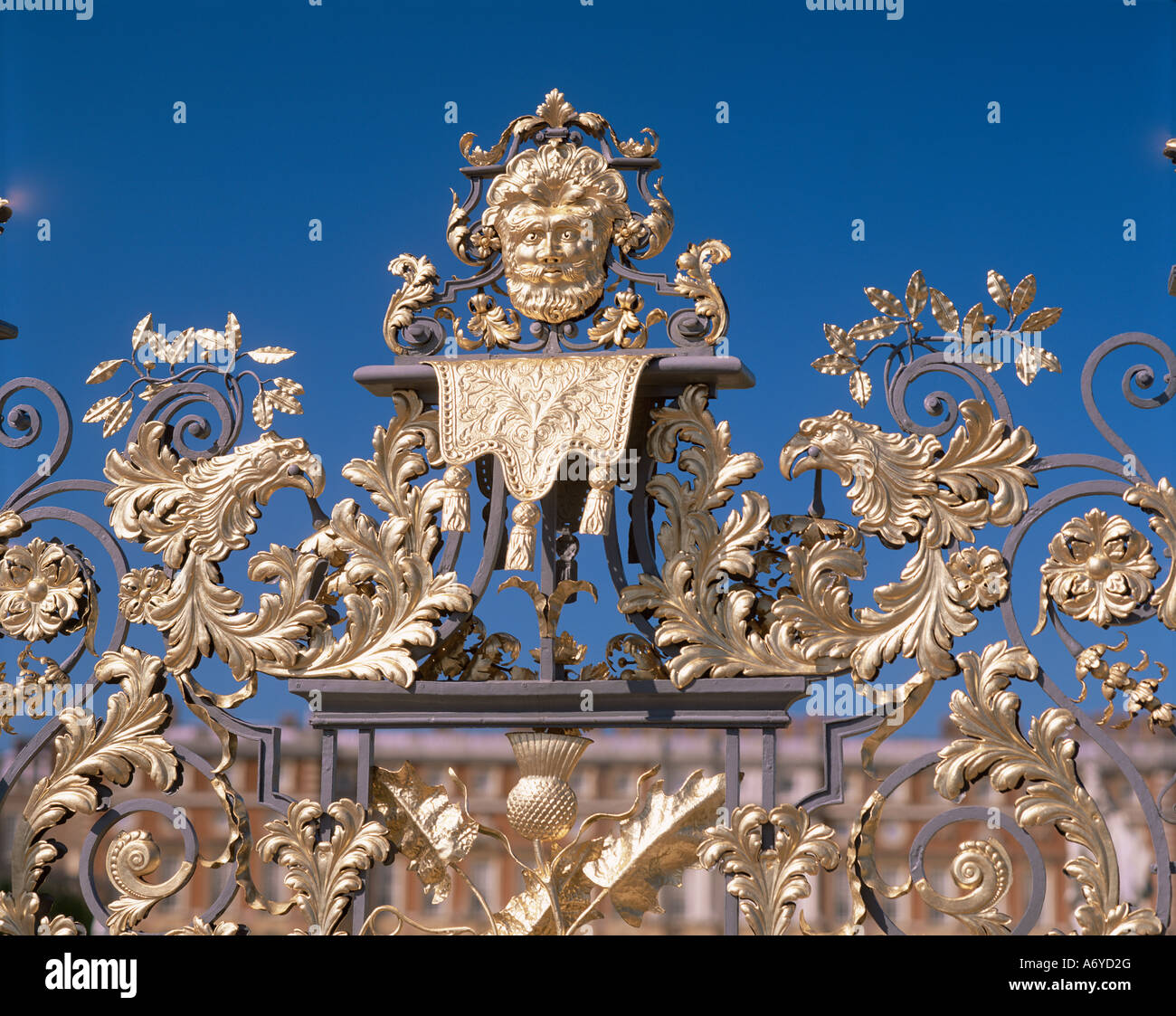 Detail of the South Gate Hampton Court Greater London England United ...