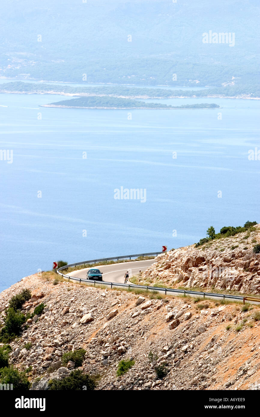 Croatian coast road from Makarska to Split Stock Photo - Alamy