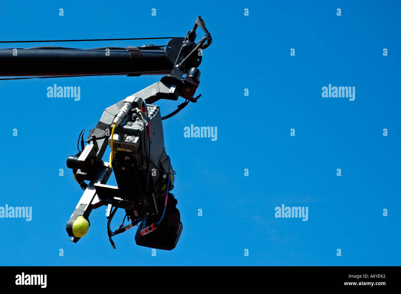 Telescopic camera crane system and camera shooting on exterior location ...