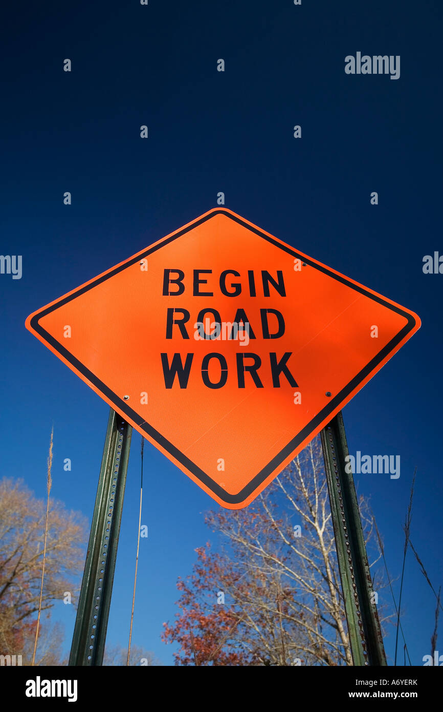 Orange diamond shaped sign hi-res stock photography and images - Alamy