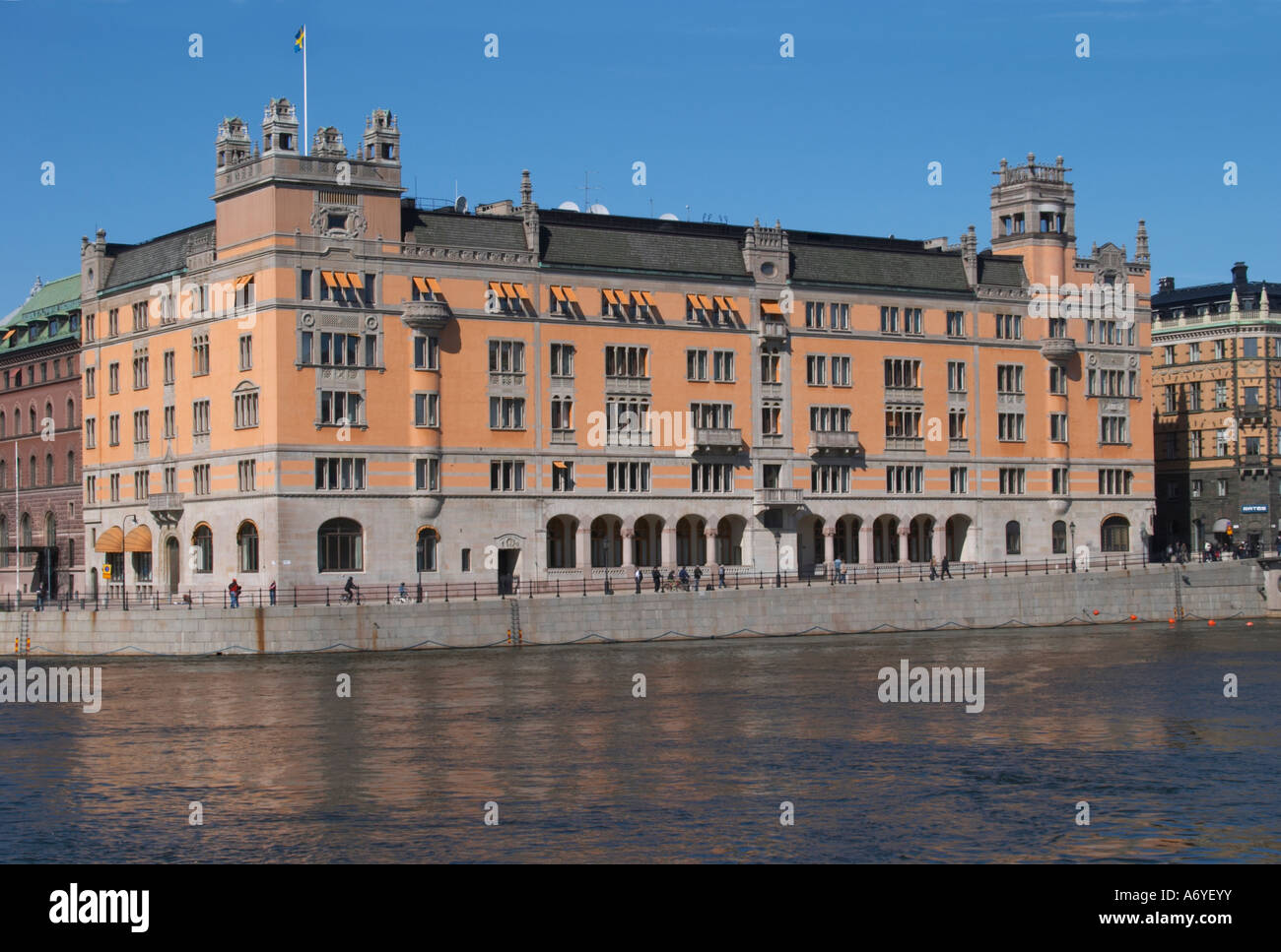 Rosenbad building, the seat of the Swedish government and office of the ...