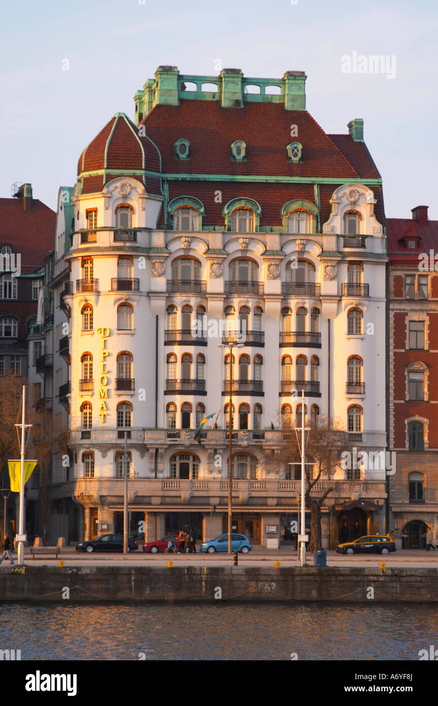 The Hotel Diplomat on Strandvagen, palatial building in jugend art ...