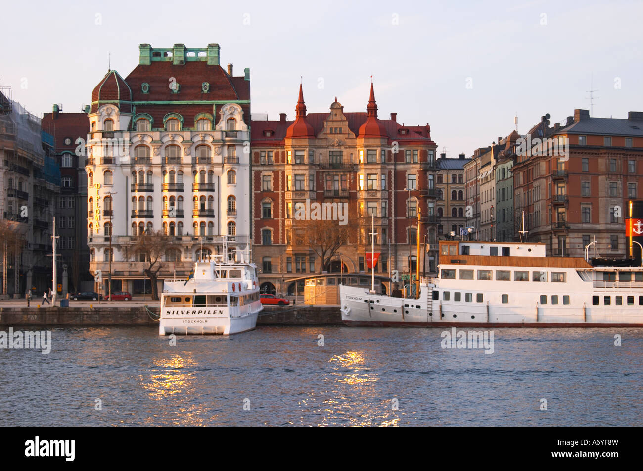 The Hotel Diplomat on Strandvagen, palatial building in jugend art ...