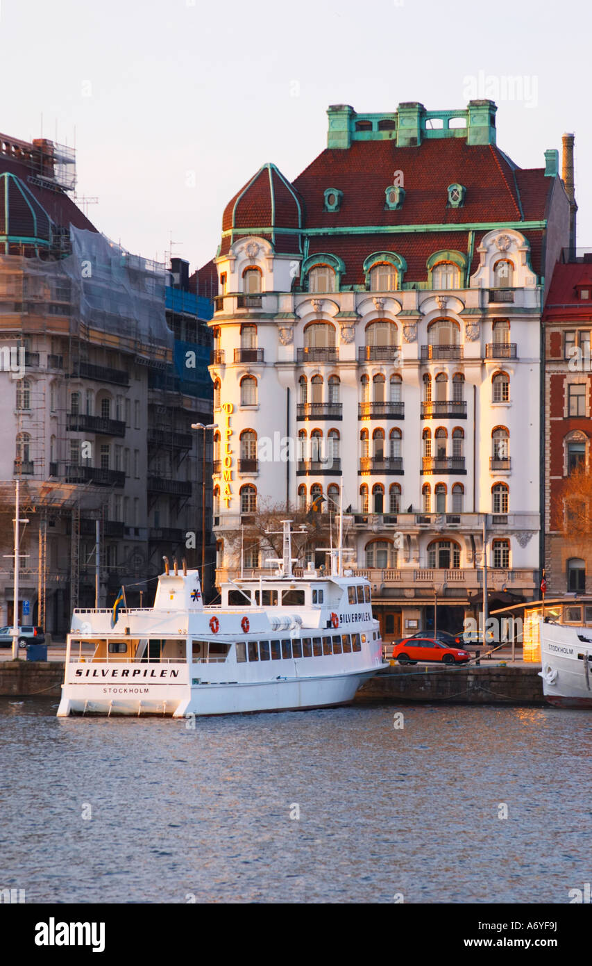 The Hotel Diplomat on Strandvagen, palatial building in jugend art ...