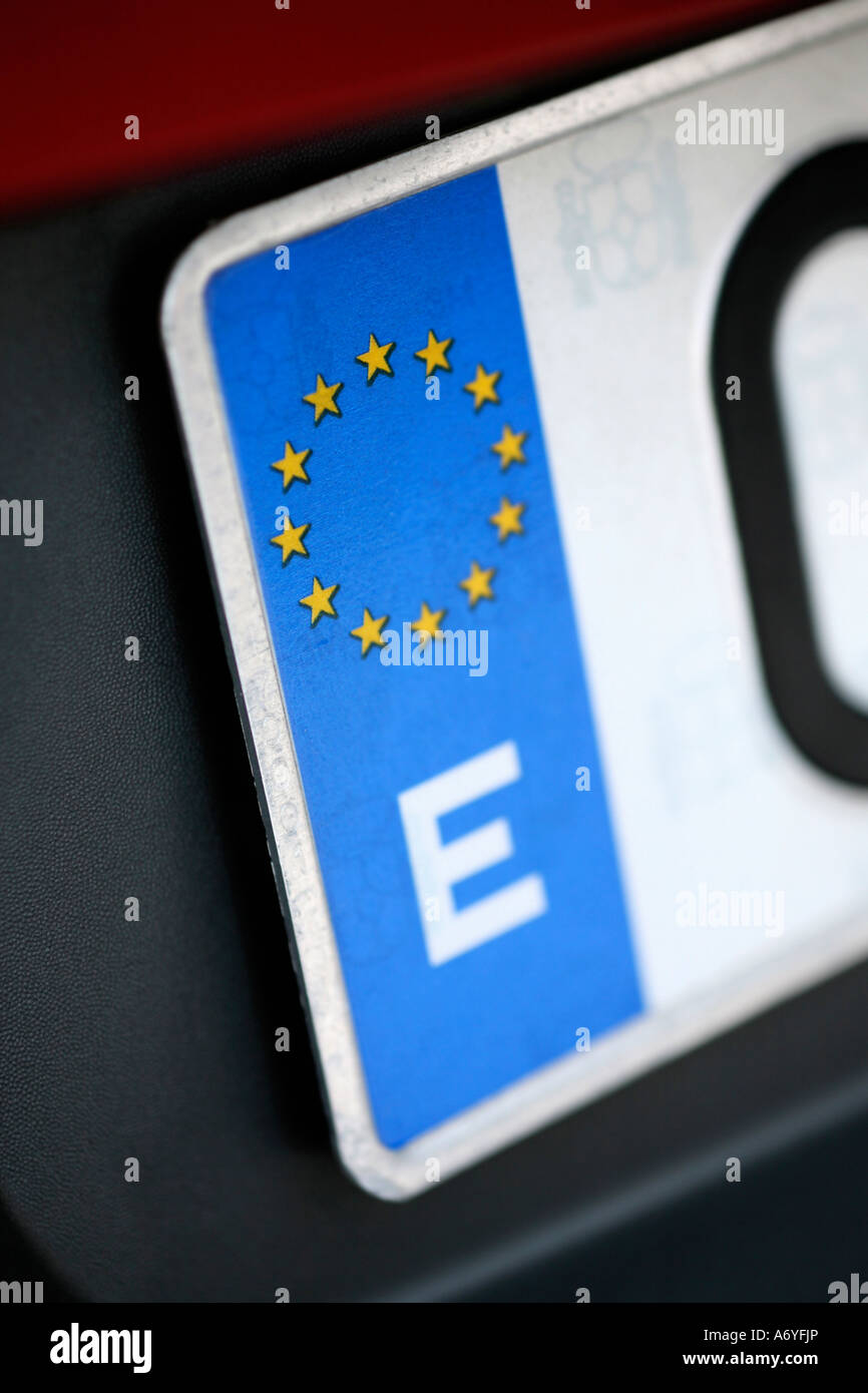 European Union vehicle license plate Stock Photo - Alamy European Union vehicle license plate Stock Photo - Alamy