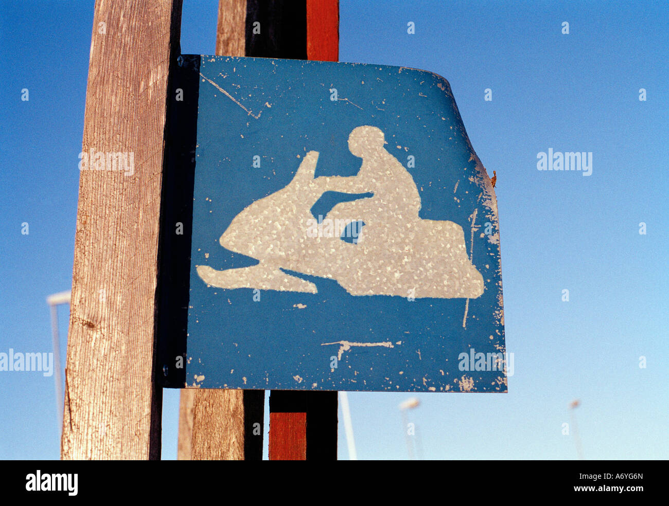 Jet ski sign Stock Photo - Alamy