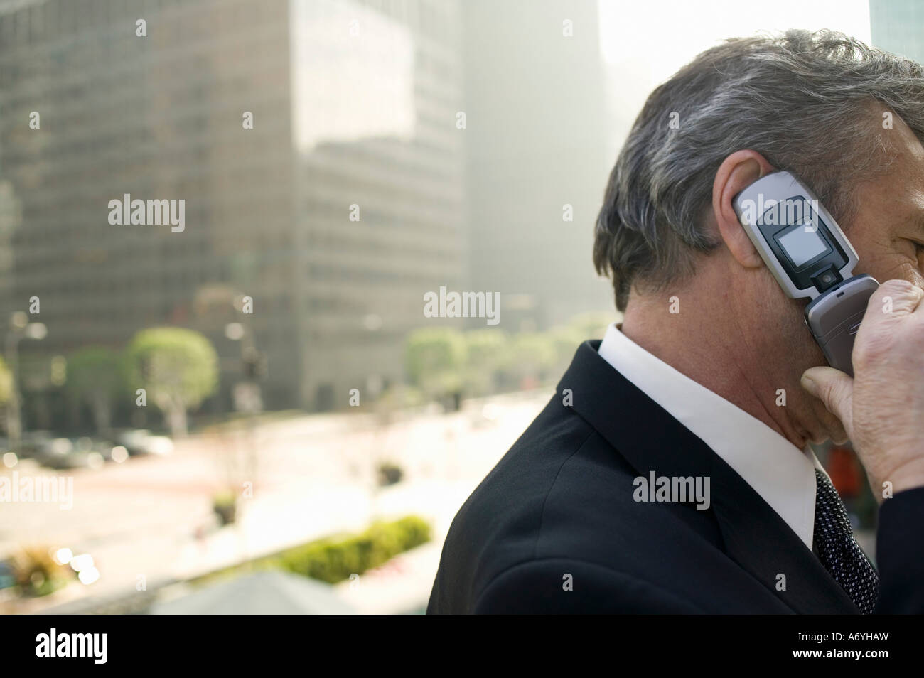 A businessman using a mobile phone Stock Photo - Alamy