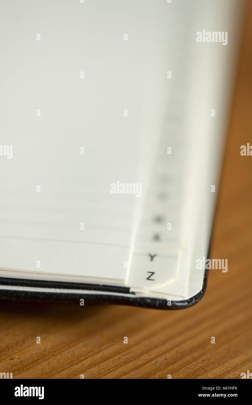 An address book Stock Photo - Alamy