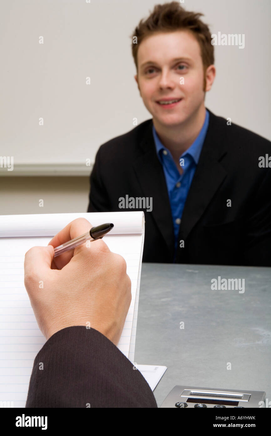 Two men in a business meeting Stock Photo - Alamy