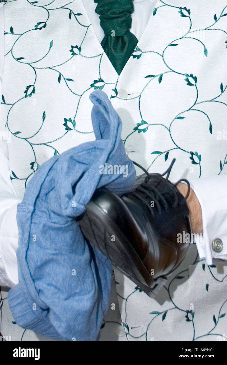 Cloth for shining shoes hi-res stock photography and images - Alamy