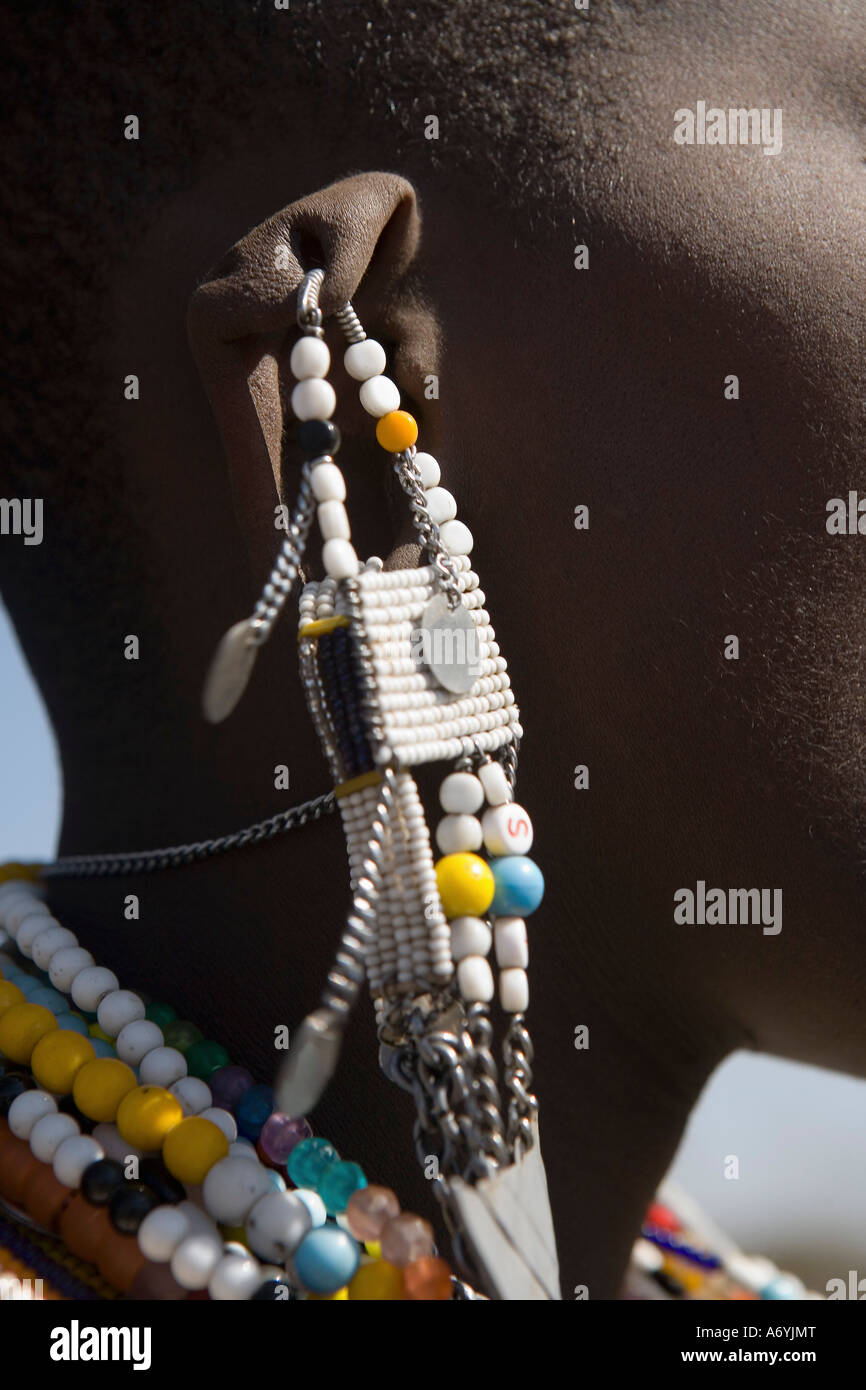 Woman wearing traditional beads Stock Photo - Alamy