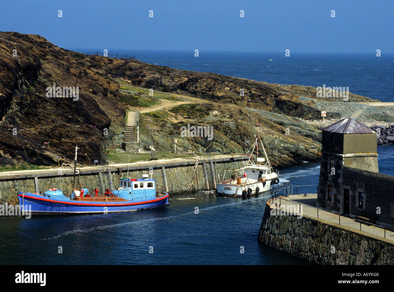 Great Britain Wales Boat Port Stock Photo - Alamy