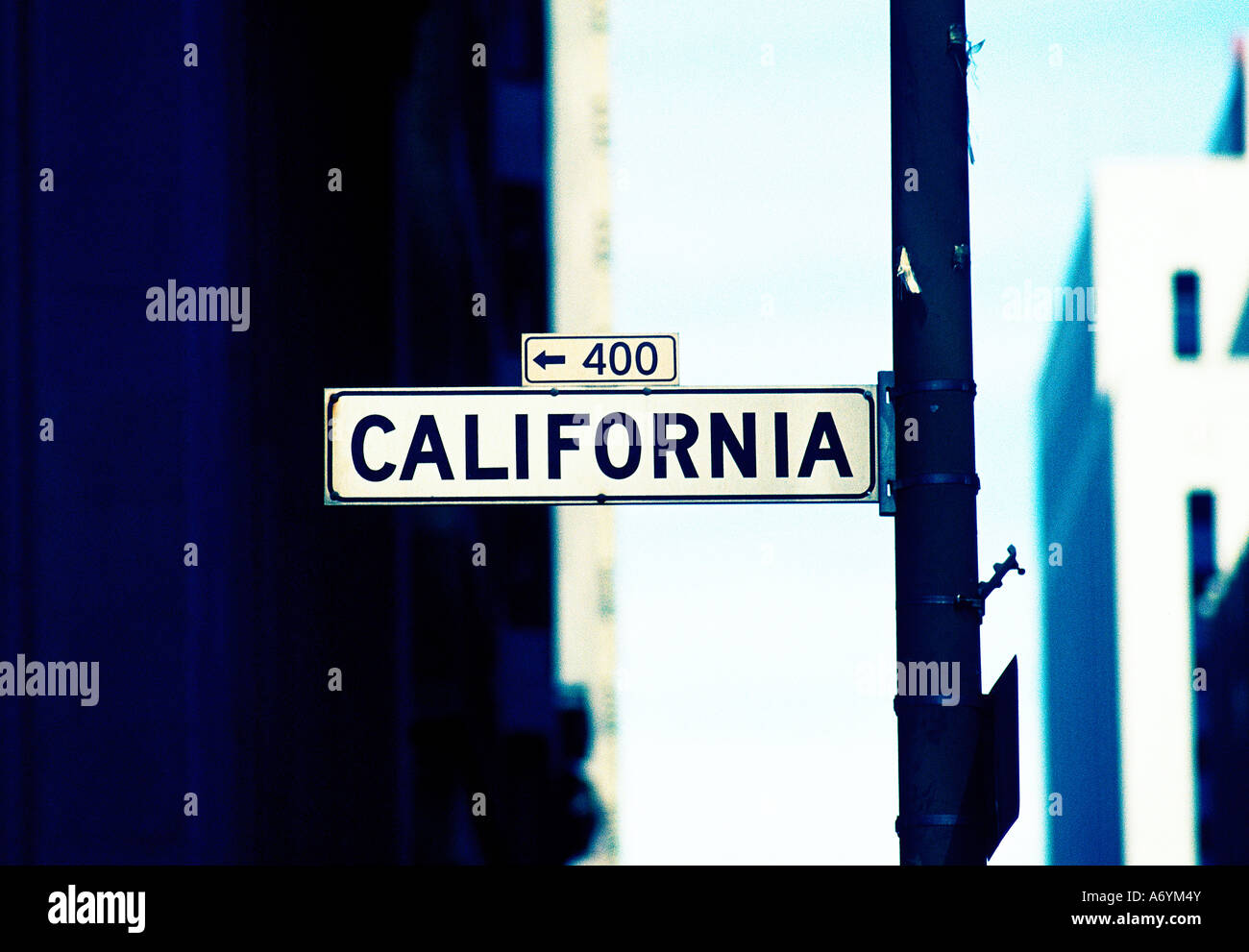 california street sign San Francisco Stock Photo - Alamy