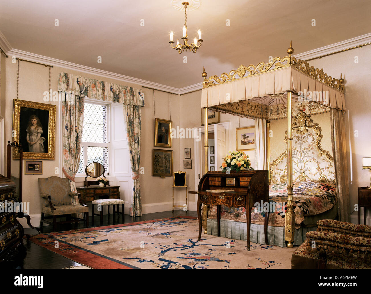 The Queen Mother s bedroom Glamis Castle Highland region Scotland ...