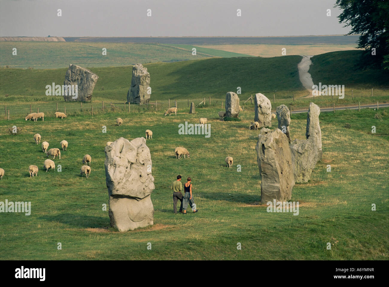 Avebury stone circle Avebury UNESCO World Heritage Site Wiltshire Stock ...