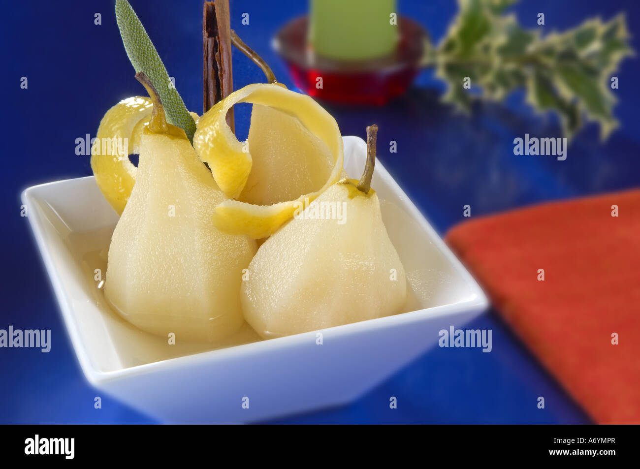 Pears in syrup Stock Photo - Alamy