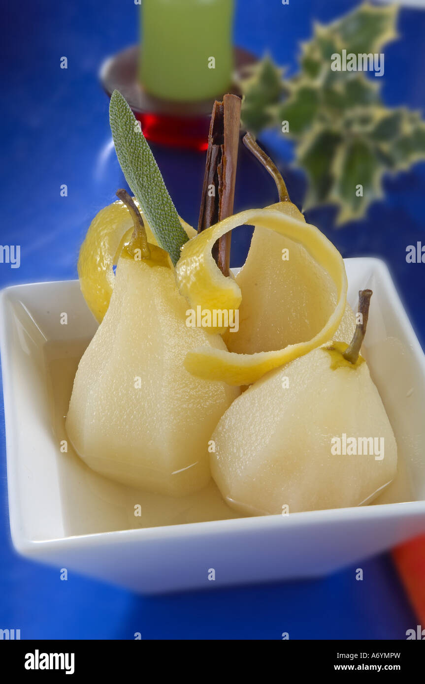 Pears in syrup Stock Photo - Alamy