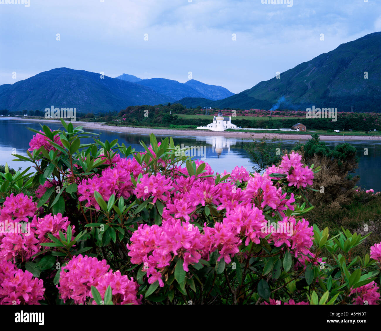 Corran lighthouse and Loch Linnhe Highland region Scotland United ...