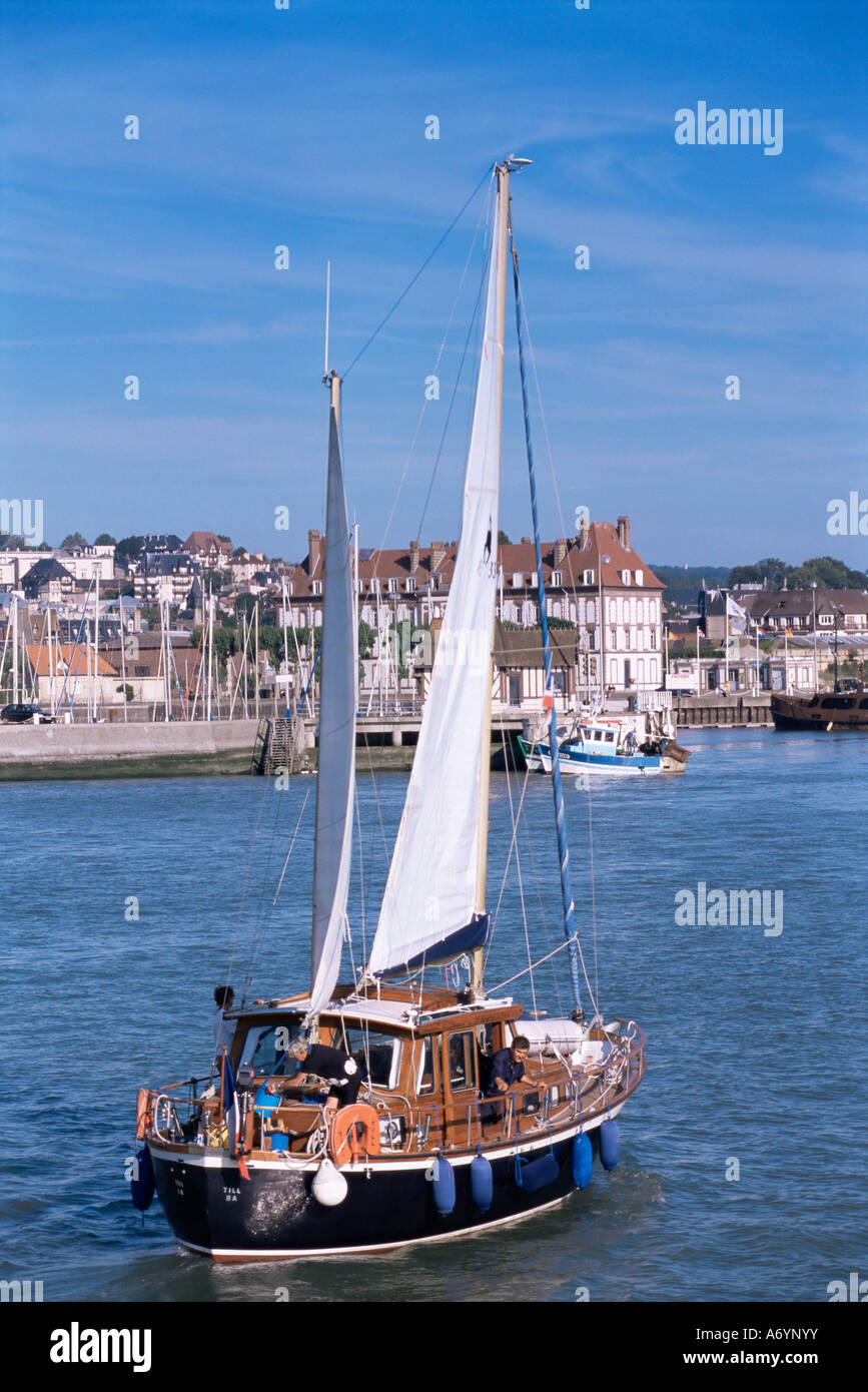 Pleasure boat Trouville Basse Normandie Normandy France Europe Stock ...