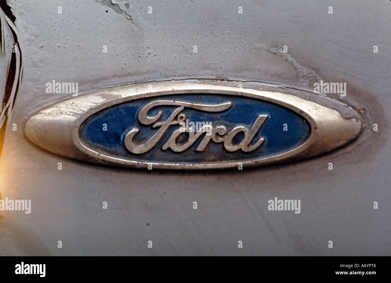 old label of car Ford Stock Photo - Alamy