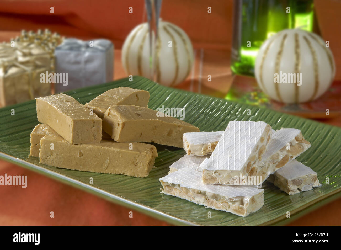 Turrón typical Spanish Christmas sweet from Jijona and from Alicante ...