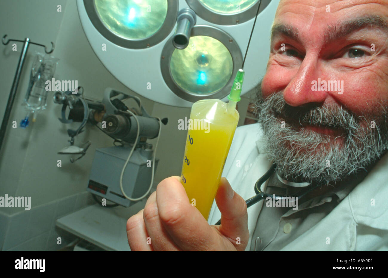 doctor with injection MR Stock Photo - Alamy
