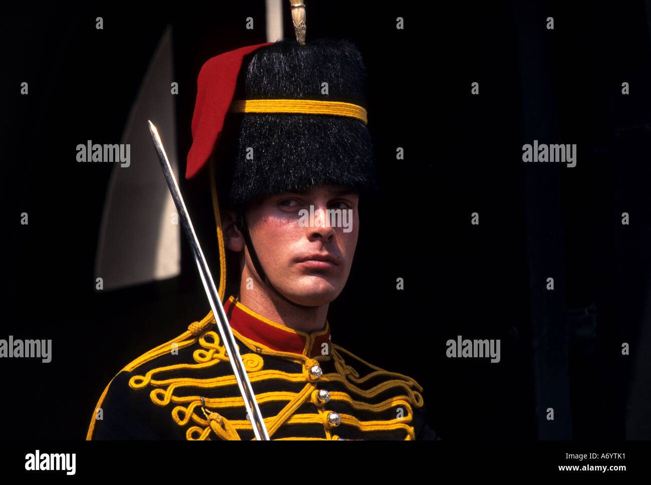 Royal Guards in Whitehall London United Kingdom Stock Photo - Alamy