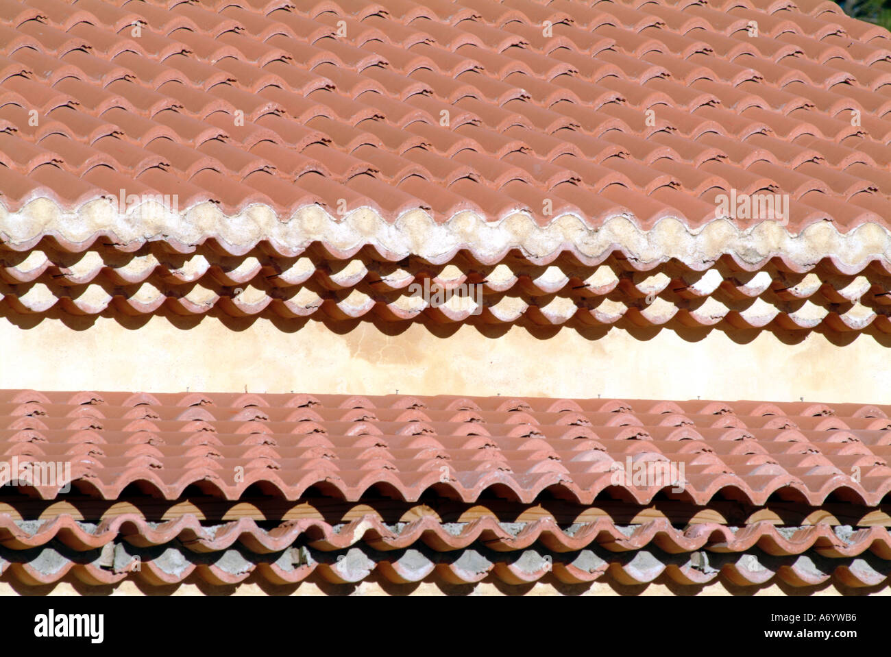 pattern of clay roof tiles Stock Photo - Alamy