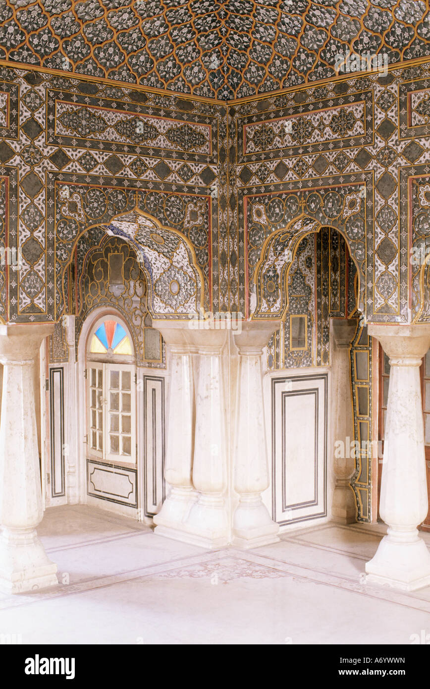 The Sheesh Mahal mirrored hall hall of mirrors The City Palace Jaipur ...